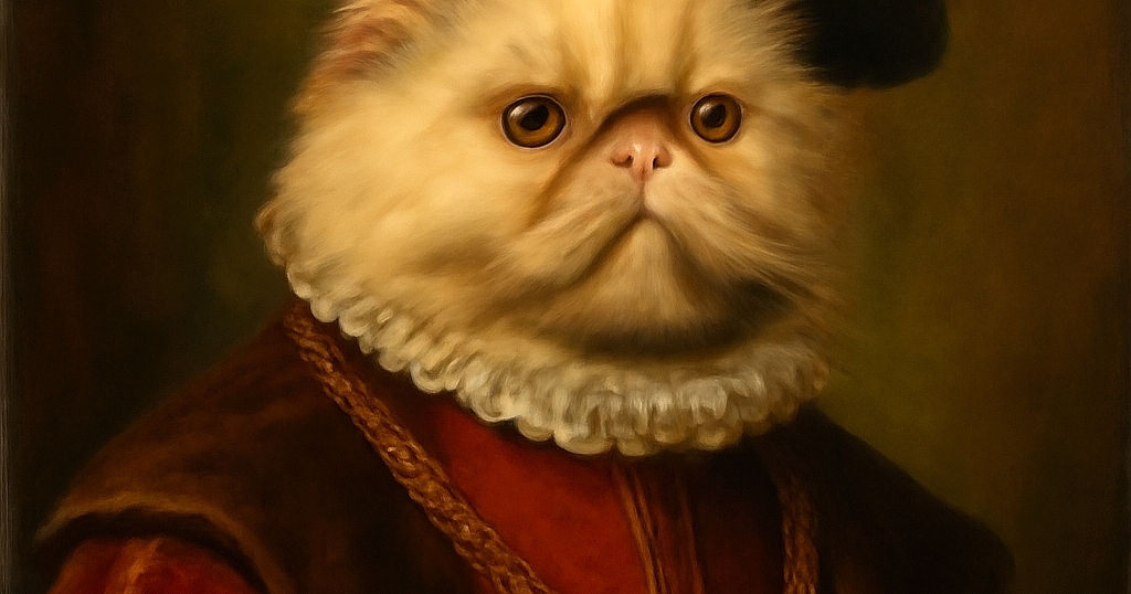 Turn your pet into a noble masterpiece